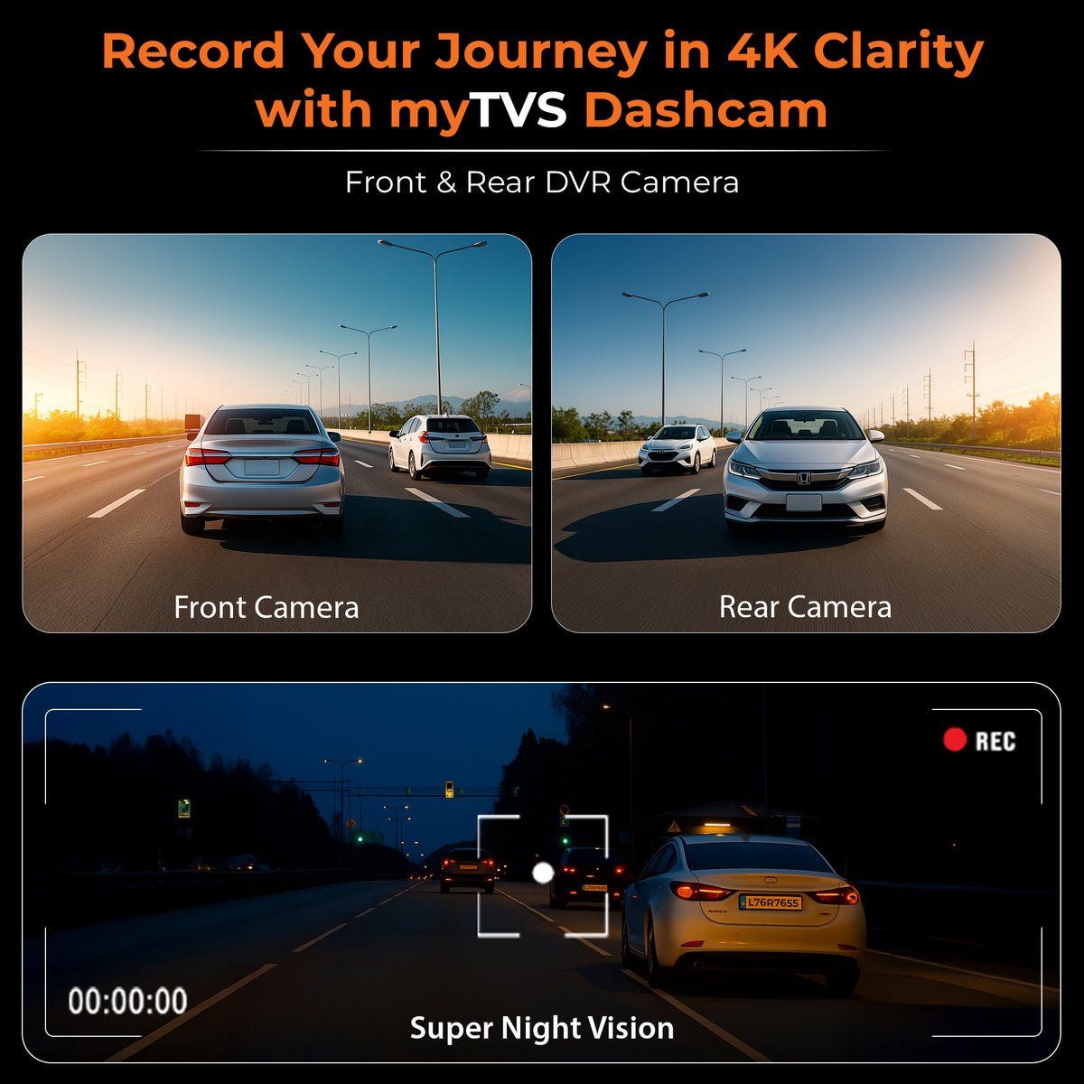 DVR-04 Dashcam Pro Plus 4K Front Rear DVR with Wi-Fi – myTVS